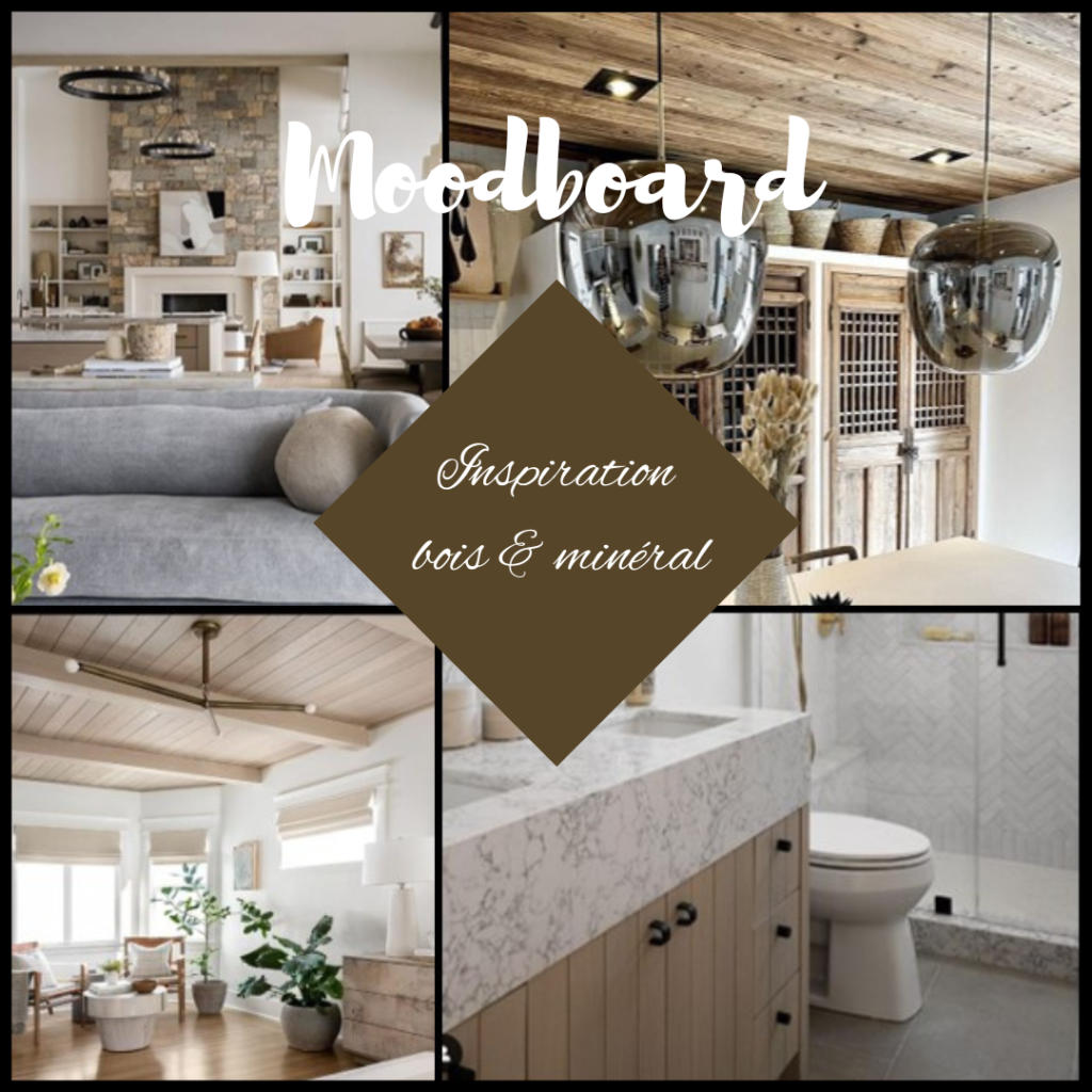 Moodboard ou planche d'inspiration pour la décoration d'intérieur ...